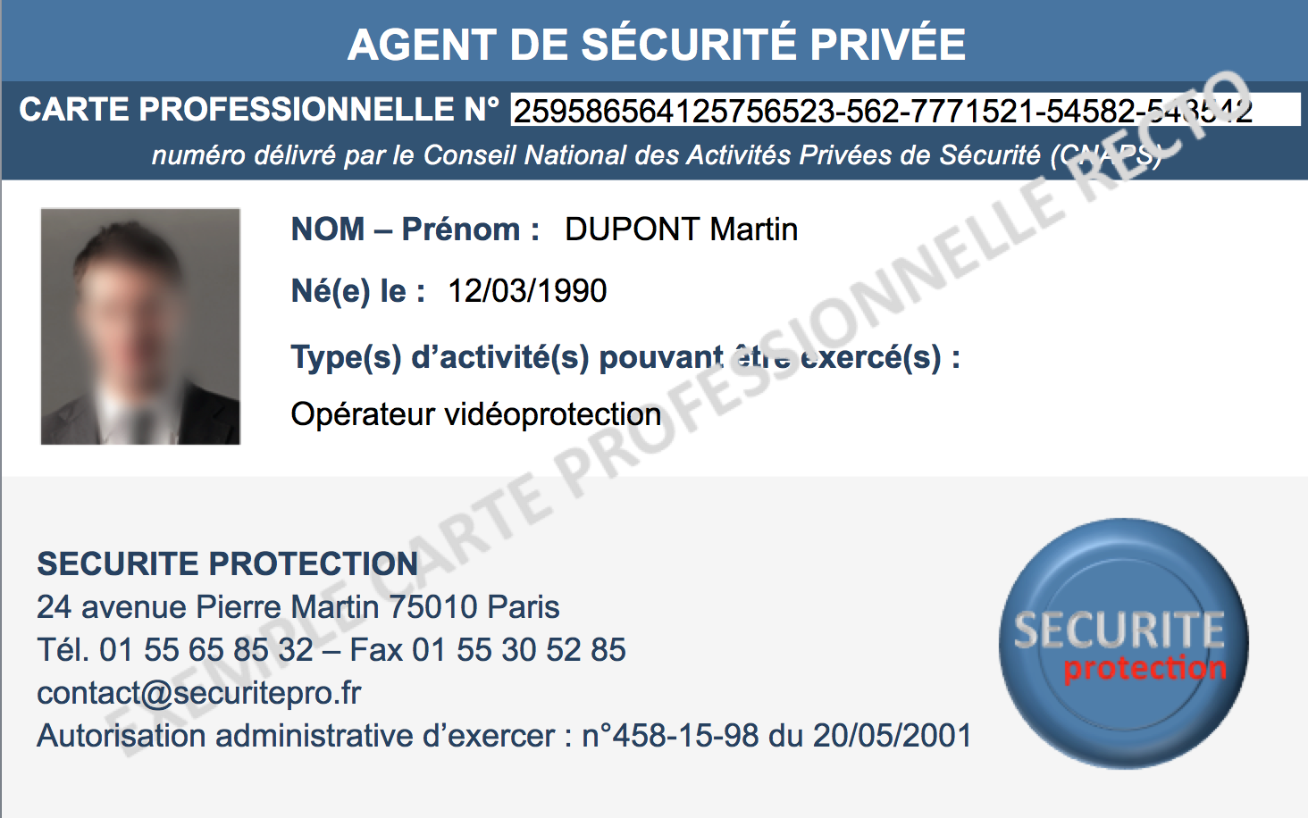 Sécurité privée : Les nouvelles règles pour renouveler votre carte ...